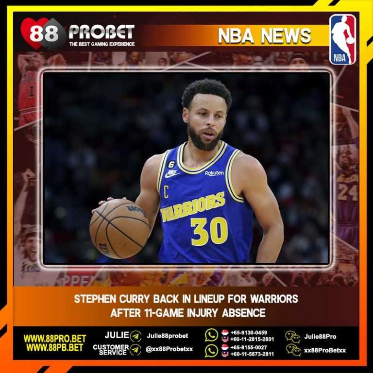 Stephen Curry back in lineup for Warriors after 11-game injury absence ...