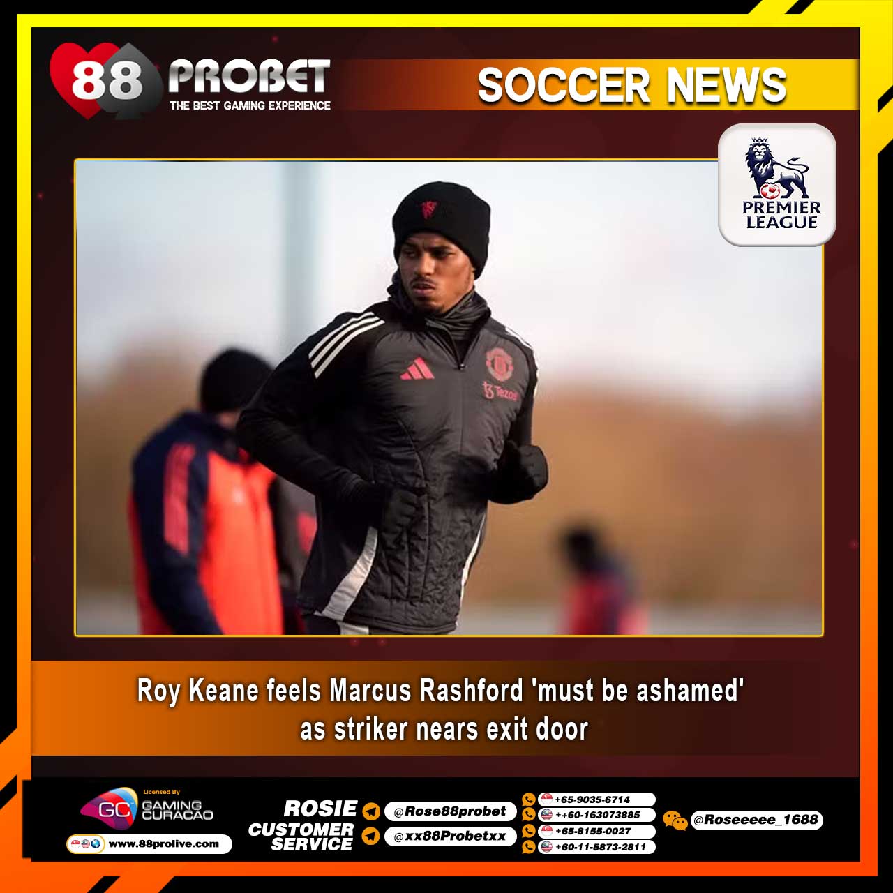 𝐑𝐨𝐲 𝐊𝐞𝐚𝐧𝐞 𝐟𝐞𝐞𝐥𝐬 𝐌𝐚𝐫𝐜𝐮𝐬 𝐑𝐚𝐬𝐡𝐟𝐨𝐫𝐝 '𝐦𝐮𝐬𝐭 𝐛𝐞 𝐚𝐬𝐡𝐚𝐦𝐞𝐝' 𝐚𝐬 𝐬𝐭𝐫𝐢𝐤𝐞𝐫 𝐧𝐞𝐚𝐫𝐬 𝐞𝐱𝐢𝐭 ...